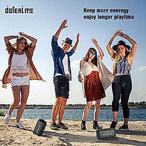 Portable Bluetooth Speaker,10W Wireless Speaker TWS Pairing HD Stereo Sound,Bluetooth 5.0,IP67 Waterproof Outdoor Sport Speakers for Home,Camping,Beach,Sports,Pool Party,Shower