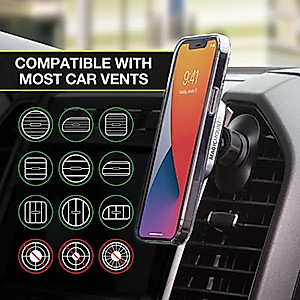 Scosche MP2ODVM-XTSP MagicMount Pro2 Dash/Vent/Window 4-in-1 Magnetic Cell Phone Holder Car Mount Kit Compatible with MagSafe, iPhones, Galaxy, Pixel & All Smartphones
