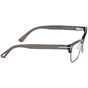Tom Ford TF5364 Rectangular Eyeglasses FT5364 (020 Chalkstripe Gray/Palladium, 53)