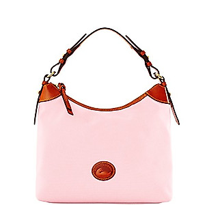 Dooney & Bourke Large Nylon Erica Hobo Shoulder Handbag Light Pink