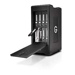 G-Technology 0G05864-1 80TB G-SPEED Shuttle XL Thunderbolt 3 with EV Series Bay Adapters â€“ Transportable 8-Bay Raid Storage Solution