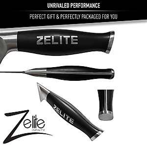 Zelite Infinity 10 Inch Chef Knife - German High Carbon Stainless Steel Chef's Knife for Kitchen; Razor Sharp Cutting Knife with Ergonomic Handle - Comes in Luxurious Gift Box
