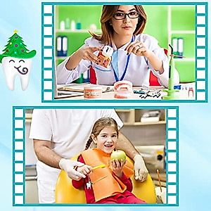 Tooth Shape Keychain Dentist Tooth Key Ring Dental Assistant Gifts Cute Tooth Ornament Decorative Keychain Ornament Dental Gift for Dental Students Office Staffs Dental Assistants, 12 Styles (36 Pcs)