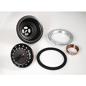 Plumb Pak K5435VB Kitchen Sink Strainer with Fixed Post Basket, 1 Pack, Venetian Bronze