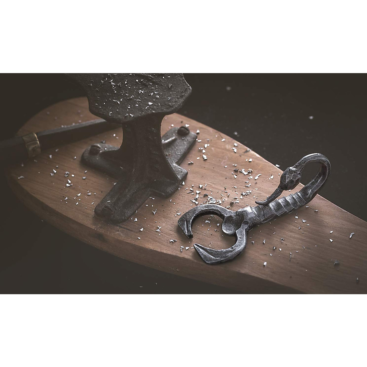 Scorpion Hand Forged Iron Beer Bottle Opener - Handmade by Evvy Functional Art
