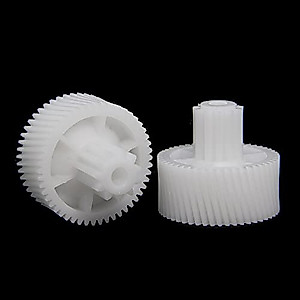 2pcs Meat Grinder Pinion Mincer Plastic Gear compatible with Moulinex HV2 ME205 HV4 ME405 ME440 ME458 Kitchen Appliance Parts - Small
