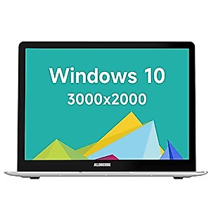 ALLDOCUBE Laptop 13.5-inch Windows 10, VBook, Intel Celeron N3450, 8GB RAM, 128GB SSD, 13.5" FHD IPS 3000x2000, 2.4G+5G Dual WiFi, Bluetooth, Type C