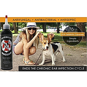 DOCTOR BEASLEY'S ADVANCED EAR BOMB Is a Powerful 1 Step Cleaning Solution Treatment for Dog Ear Infections; Cleaner Replaces Drops, Vet Visits, Medication, Antibiotics for Yeast and Fungus, 8 ounce