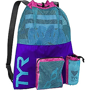 TYR Big Mesh Mummy Backpack, Navy, One Size