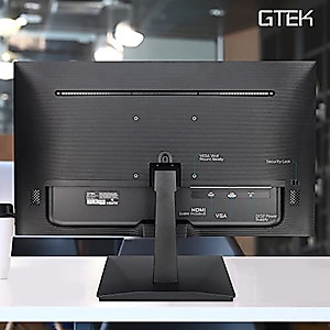 GTEK 24 Inch 75Hz Computer Monitor Frameless, FHD 1080p LED Display, Office Professional Business LCD Screen, HDMI VGA, Refresh Rate, VESA Mountable - F2407V-D03