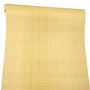 Yifely Yellow & White Checkered Plaid Furniture Paper Self-Adhesive Shelf Liner Base Cabinet Decor 17.7 Inch by 9.8 Feet