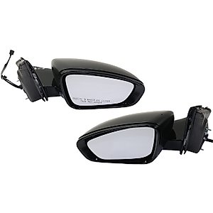 Kool Vue Driver & Passenger Side Power Heated Mirrors for Chrysler 200 2015-2017 With Signal Light; Without Blind Spot Monitor, Memory, Puddle Lamp & Auto-Dimming Paintable