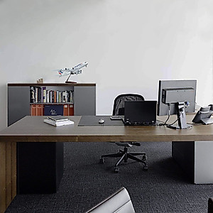 24-Hours 18" 1:160 Scale Hobby Airplane Model Air France Plane A380 Model Plane Diecast Airplane for Adults with LED Light(Touch or Sound Control) for Business Gift