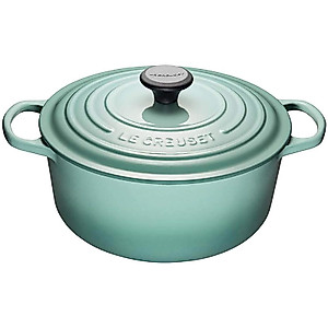Le Creuset Signature Enameled Cast-Iron 4-1/2-Quart Round French (Dutch) Oven, Sage