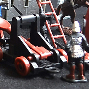 Medieval Castle Toy, Castles Knights Soldiers Model Kit Knight Figures Playset Fort Building Kit, DIY Assembled Castle Model Set, Playset Gifts(Type A)