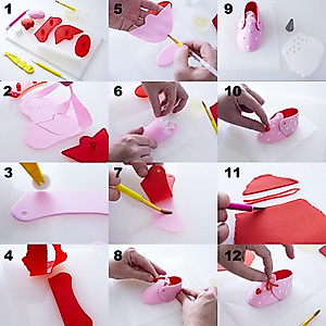 Joinor 3Pcs/set Baby Shoes Booties DIY Cake Decorating Tools Baby Shower Fondant Mold