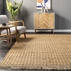 nuLOOM Lauren Liess Pampas Jute Tassel Area Rug, 10x14, Natural