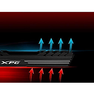 ADATA XPG GAMMIX D10 16GB Kit (2X 8GB) DDR4 3200MHz (PC4-25600) CL16 XMP 2.0 DIMM Memory Module Low Profile Black