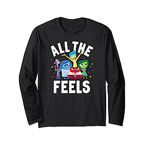 Inside Out - All The Feels Joy Disgust Anger Fear Sadness Long Sleeve T-Shirt