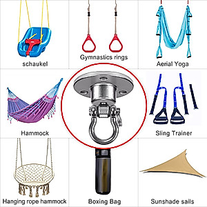 Benelabel Heavy Duty Swing Hangers - Swing Set Brackets & Anchors, Hammock & Punching Bag Hardware Kit