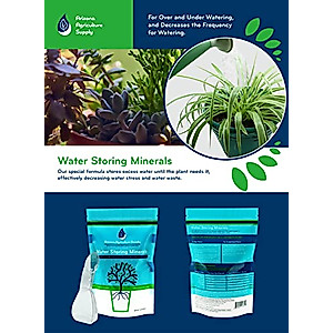 Arizona Agriculture Supply Water Storing Crystals, Fixes Both Over and Underwatering for Indoor and Outdoor Plants. Tested in Arizona Summer Heat, and Proven to Work.