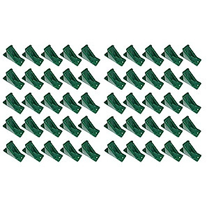 JSP Manufacturing Green Plastic Mini Roof Snow Ice Guard - Multi-Quantity Pack | Prevents Sliding Snow Stops Buildup (50)