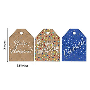 Pro Supply Global Pre Strung Gift Tag Variety Pack (Celebration, 24 Count)