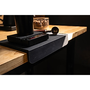 MiiCoffee Espresso Tamper Mat, Black Silicone Food Grade Pad 8 X 6 Inch Coffee Tamping Mat, Coffee Tamp Station, Espresso Accessory, Waterproof and Heat Resistant (Black)