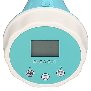 Water Quality Detector, High Resolution LCD Display 6 in 1 Clear Reading Bluetooth Pool Monitor APP Setting for Laboratories