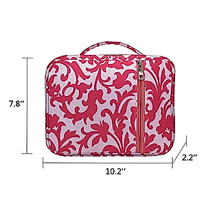 QTKJ Bible Covers for Women, Carrying Book Cover Case with Handle and Zippered Pocket Bible Cover for Mom Ladies Teens Girls (017)