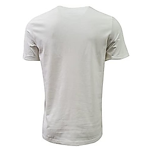 Nike Mens Italic Graphic Logo Crewneck T-Shirt (Large, White/Blue)