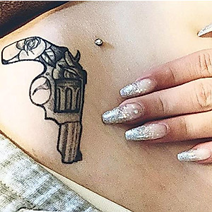 14G 4-20Pcs Surgical Steel Dermal Piercing Jewelry Cubic Zircon Micro Dermal Anchor Tops Titanium Base Dermal Piercing