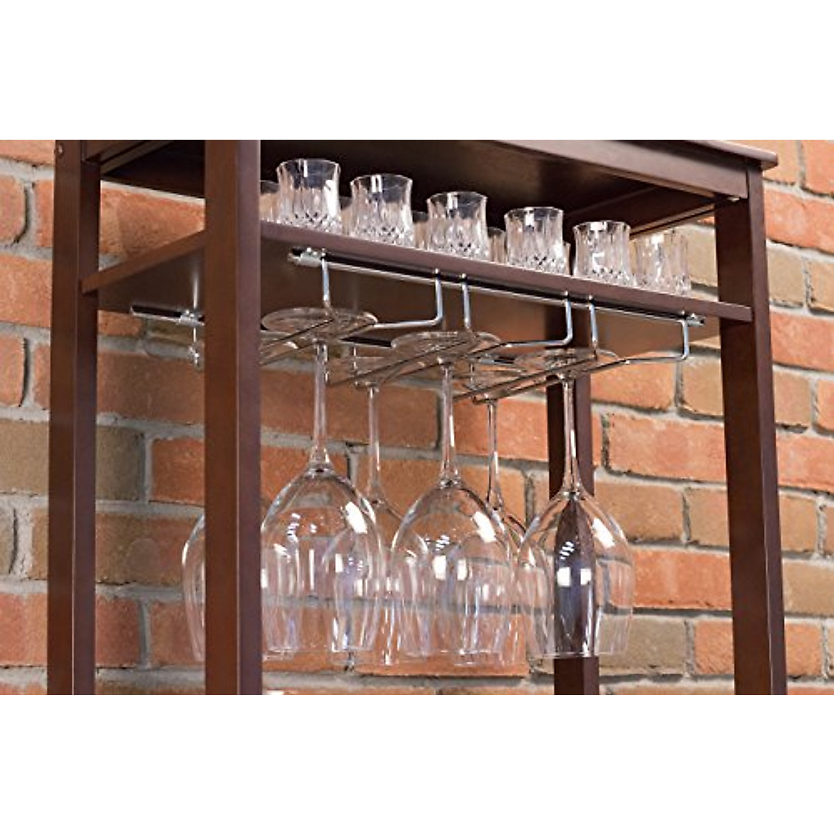 Merry Products 16-Bottle Wine Rack, Espresso