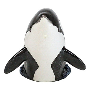 Ebros Deep Ocean Marine Orca Killer Whale Breaching Out of Water Wine Bottle Holder Statue 9.25" Long Nautical Sea Coastal Boating Fish Themed Storage Caddy Figurine