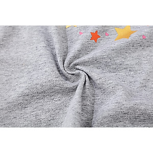 UNICABBIT21 Pajamas for Girls Cute Cat Unicorn Long Sleeve and Pants PJS Set Big Kids Cotton Sleepwear Set Size 6-16 (16, Grey&Pink)