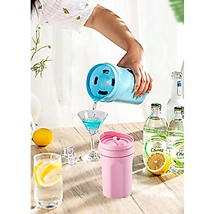 wirsh Iced Coffee Maker, Instant Beverage Chiller ready in One Minute, Wine Chiller with Lid for Wine,Alcohol,Cocktail,Juice,Tea,13 OZ, Patented Design