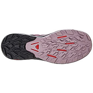 Salomon Women's OUTPULSE Gore-Tex Hiking Shoes for Women, Tulipwood/Black/Poppy Red, 6