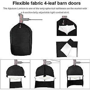 Aputure Lantern Softbox Soft Light Modifier,26inch, Quick-Setup Quick-Folding Aputure Space Light Upgraded for Aputure 300D Mark II 120D 120T 120D Mark II 300X and Other Bowens Mount Light
