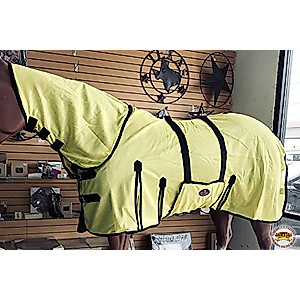HILASON 72 Inches Horse Fly Sheet Ultra Violet Rays Protect Mesh Bug Mosquito Summer Spring | Fly Sheet | Horse Turnout Sheet | Fly Sheet for Horses | Bug and Mosquito Protection | Fly Sheet for Horse