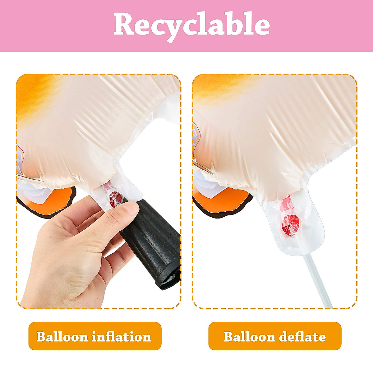 8 Pieces Walking Animal Cat Balloons Aluminum Foil Animal Balloons for Party Decoration for Cat Theme Party Supplies Baby Shower Wedding Birthday Decor, 2 Colors