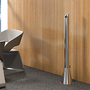 RDUIGT Stainless Steel Butt Receptacle Disposal Outdoor, 46.77" Height, Heavy Duty Ash Cans, Standing Trash Can with Inner Bucket