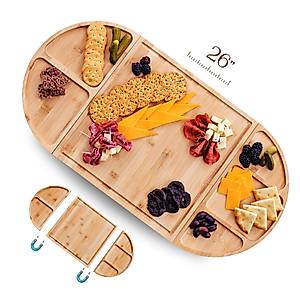 Generic 3 Piece Magnetic Charcuterie Boards Gift Set: Charcuterie Board Set, Bamboo Cheese Board Set for Mom | House Warming Gifts New Home | Wedding Gifts for Couple, Bridal Shower Gift