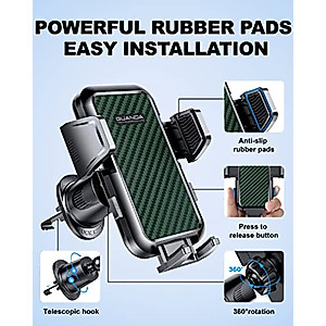 GUANDA TECHNOLOGIES CO., LTD. Car Phone Holder with Strong Suction Cup and Car Phone Mount Vent Clip