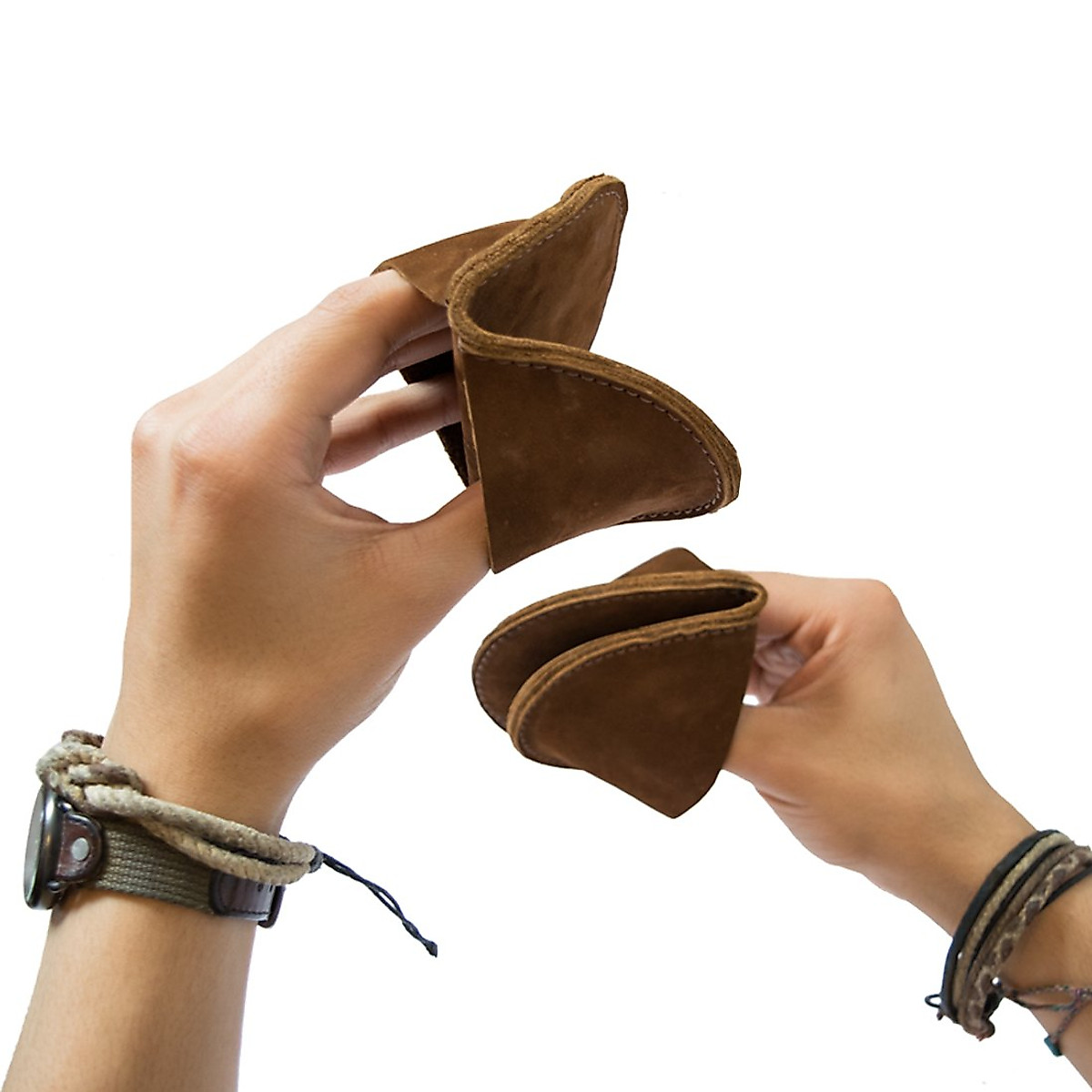 Leather Pot Holder Mini Oven Mitt Oven Cooking Pinch Grips (2-Pack) Handmade by Hide & Drink :: Swayze Suede