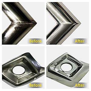 KingTool 13pcs Buffing Wheels Set - 6pcs 6" Buffing Polishing Wheel with 1/2" Arbor Hole, Crimped Wire Wheel with 1/2"-5/8" Inserts, 3pcs Polishing Compound, 15" Buffing rake, 2pcs Microfiber Towel