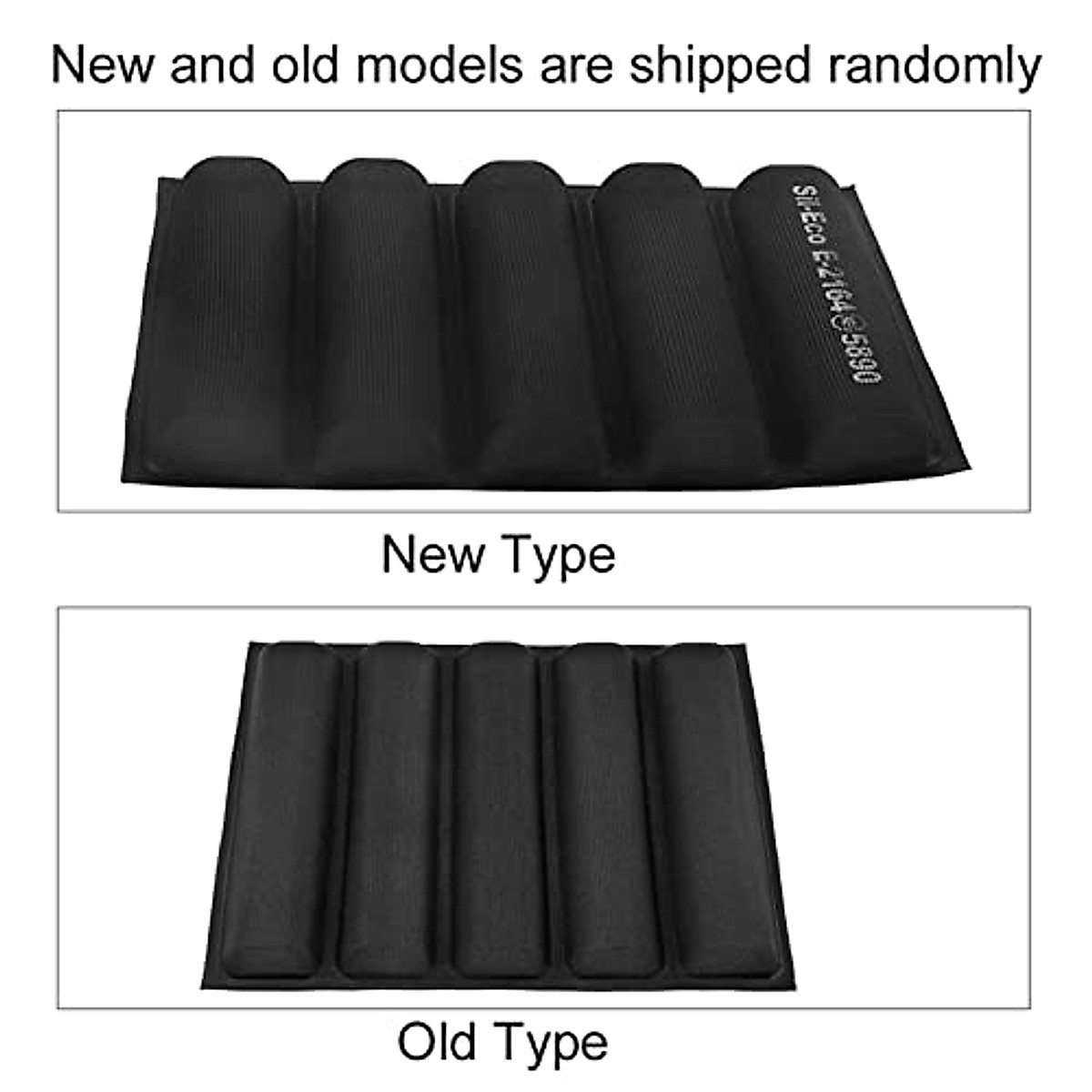 Silicone Baguette Pan French Bread Pans Oblong Shape Bread Molds 5 Loaf French Bakeware Tray for Baking Cooking Kitchen