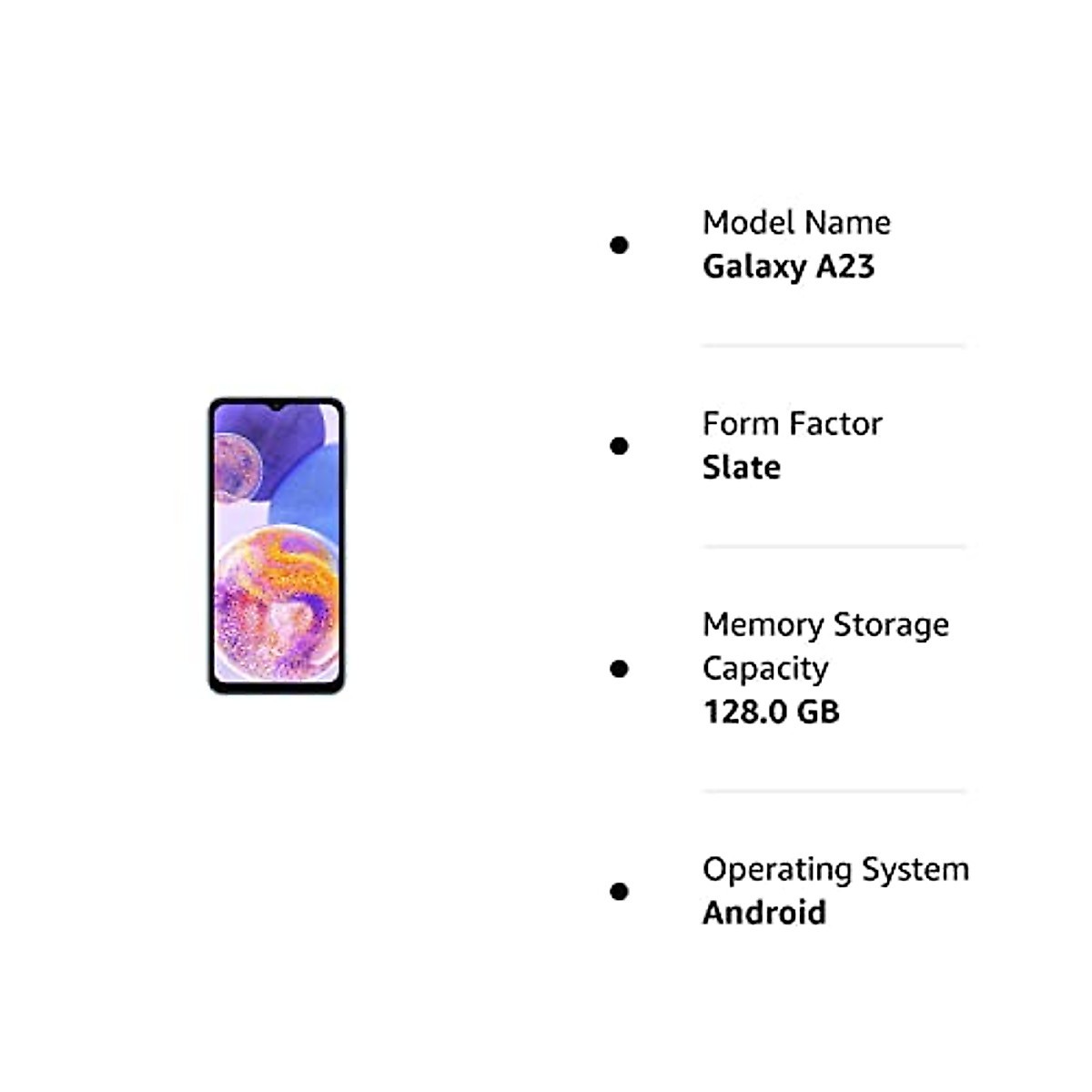 SAMSUNG Galaxy A23 A235M 128GB Dual SIM GSM Unlocked Android Smartphone ...