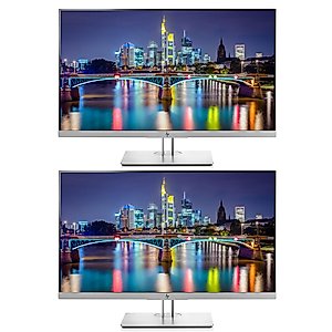 HP EliteDisplay E273q 27 Inch LED Backlit Monitor 2-Pack, WQHD 2560 x 1440 (1FH52A8#ABA)