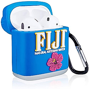 JoySolar for Airpod 1&2 Case, Cute Cartoon 3D Soft Silicone Air Pods Funny Cover, Kawaii Fun Cool Keychain Design Shell, Drink Fashion Stylish Girls Kids Teen Women Cases for Airpods(Flower)