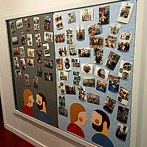 Abstract Felt Cork Board, self-Adhesive Background Wall Sticker for Living Room, DIY Creative Note Binding Board/Message Board